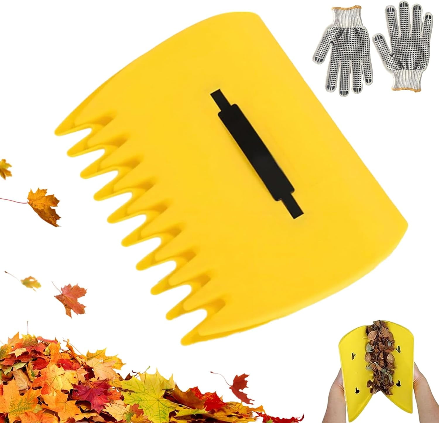 3-in-1 Ergonomic Pickup Rake, Leaf Scoops Rubbish Pick Up Tool - Easy ...