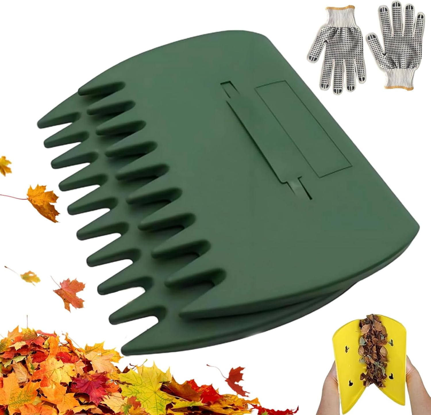 3-in-1 Ergonomic Pickup Rake, Leaf Scoops Rubbish Pick Up Tool - Easy ...