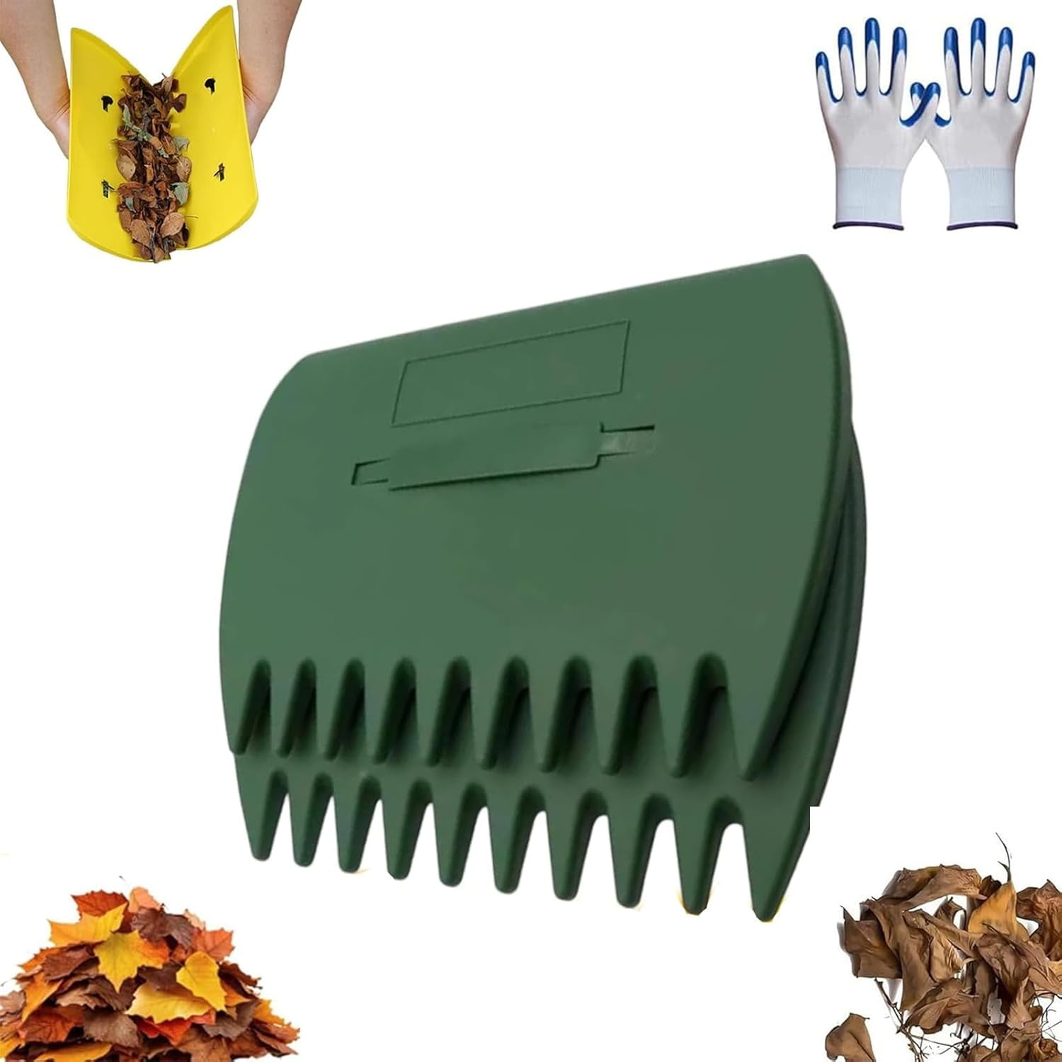 3-in-1 Ergonomic Pickup Rake, Leaf Scoops Rubbish Pick Up Tool - Easy ...