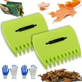 3-in-1 Ergonomic Pickup Rake, Leaf Scoops Rubbish Pick up Tool, Long ...