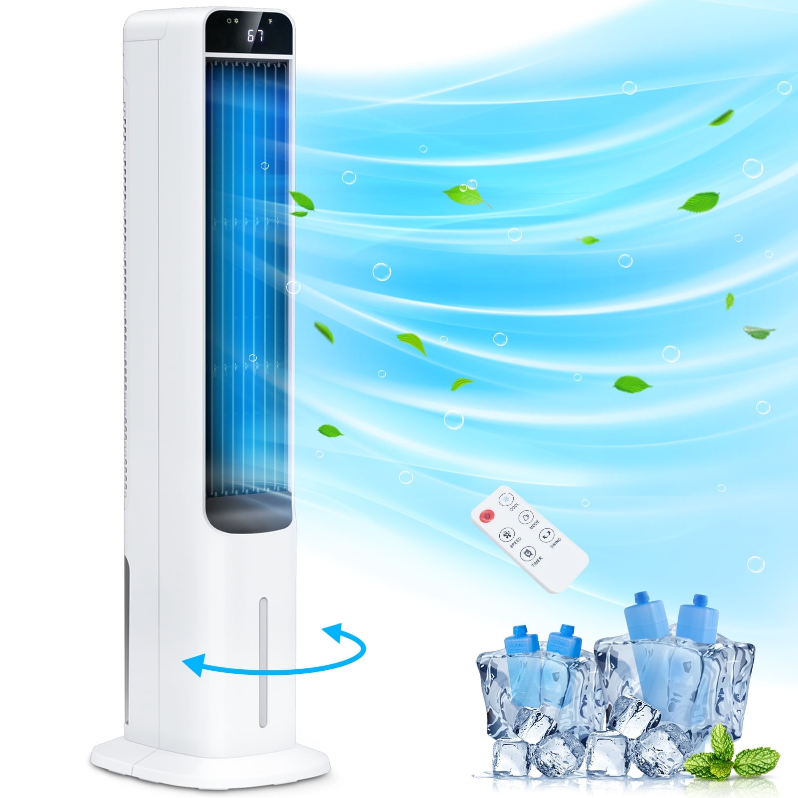 Lifeplus 3 In 1 Portable Evaporative Air Cooler Oscillating Swamp