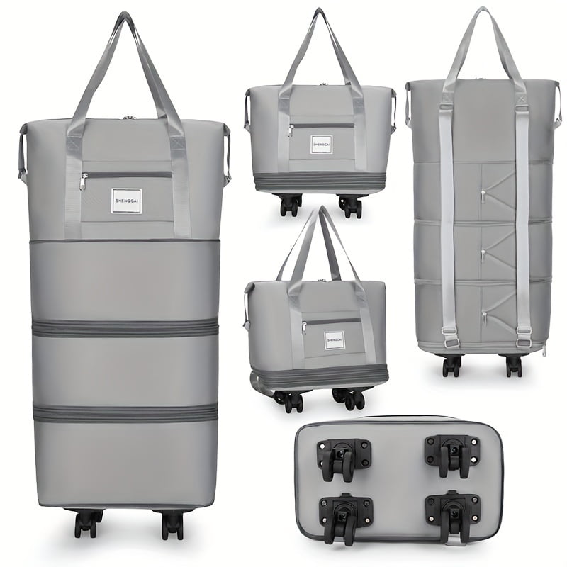 3-in-1 Expandable Travel Bag With Wheels, Lightweight Carry-On Multi ...