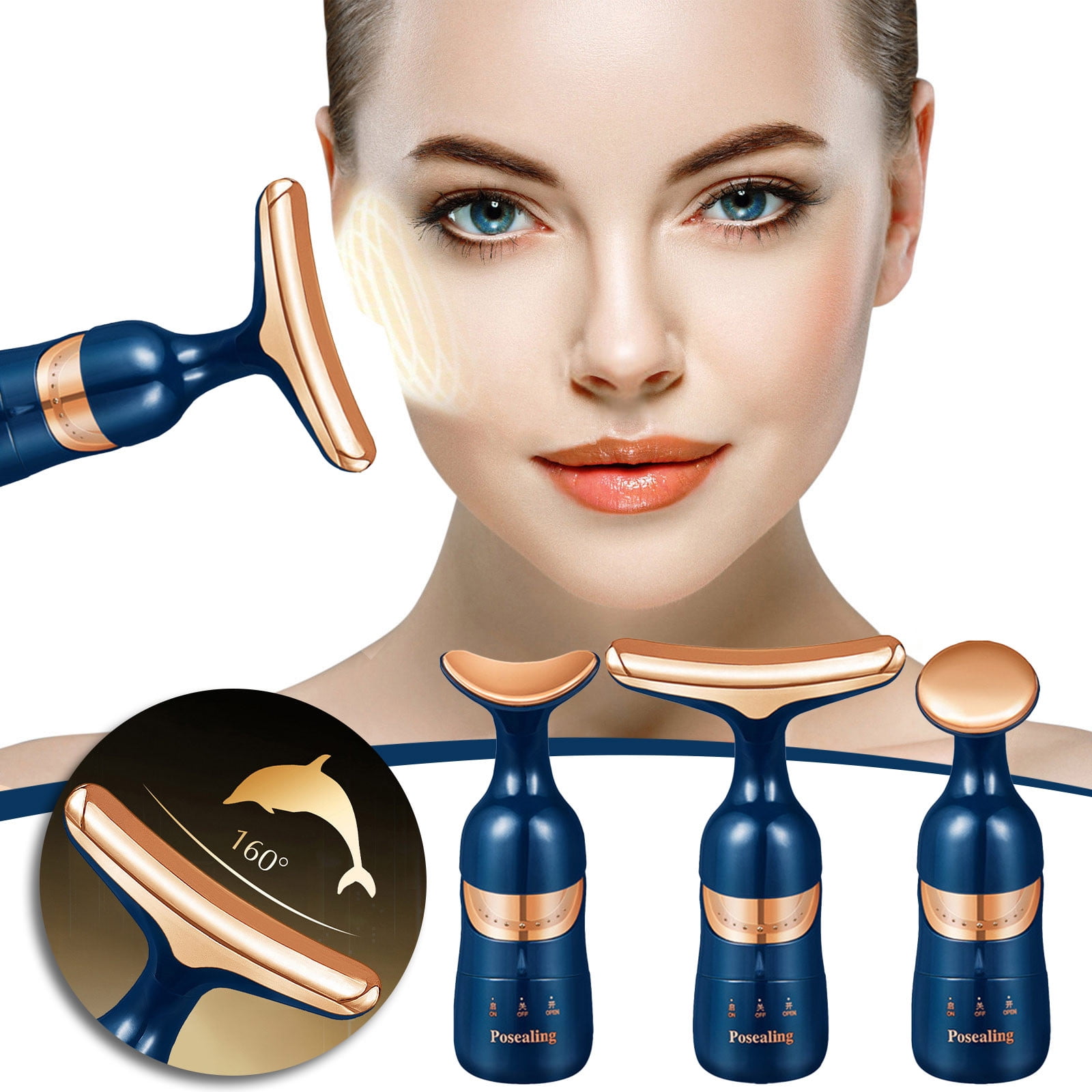 3-in-1 Face Massager for Women and Men, Four-dimensional ...