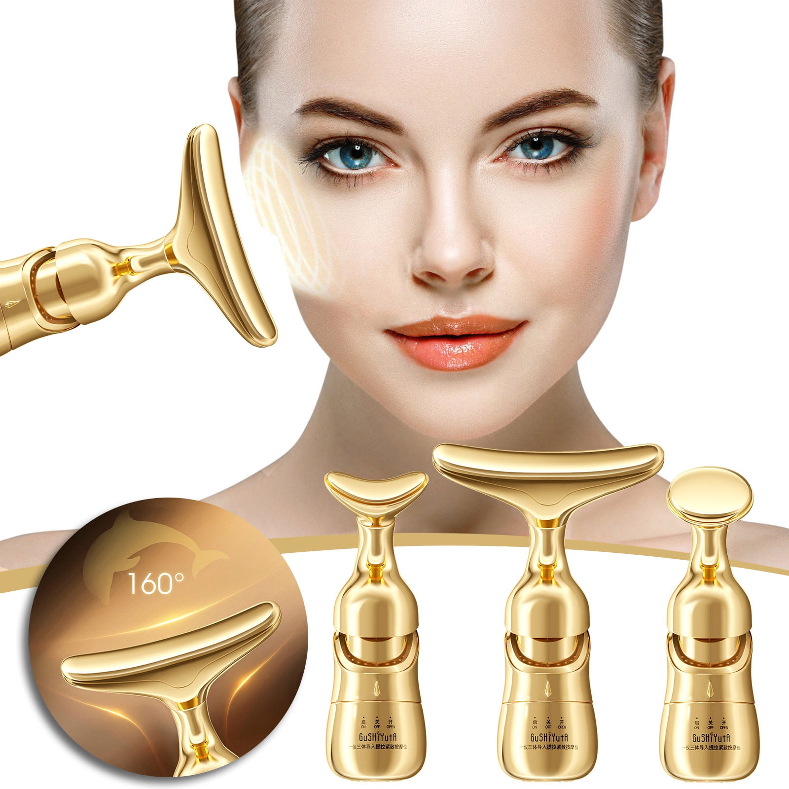 3 In 1 Face Massager For Women And Men Four Dimensional Multifunctional Lifting And Tightening