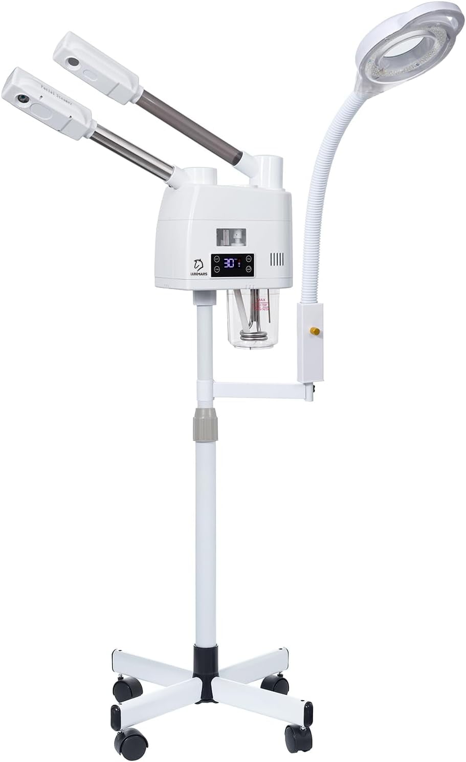 3 in 1 Face Steamer Professional Face Steamer with 5X Magnifying Lamp ...