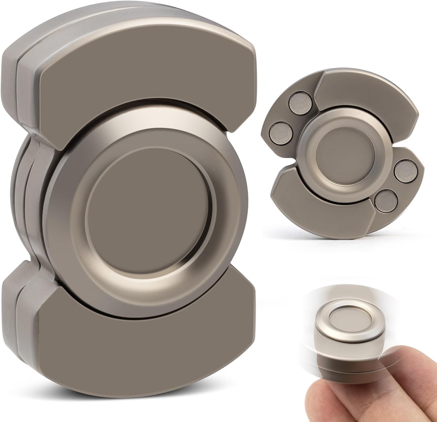 3-in-1 Fidget Toys Adults: Spinner, Slider & Clicker – Magnetic ...