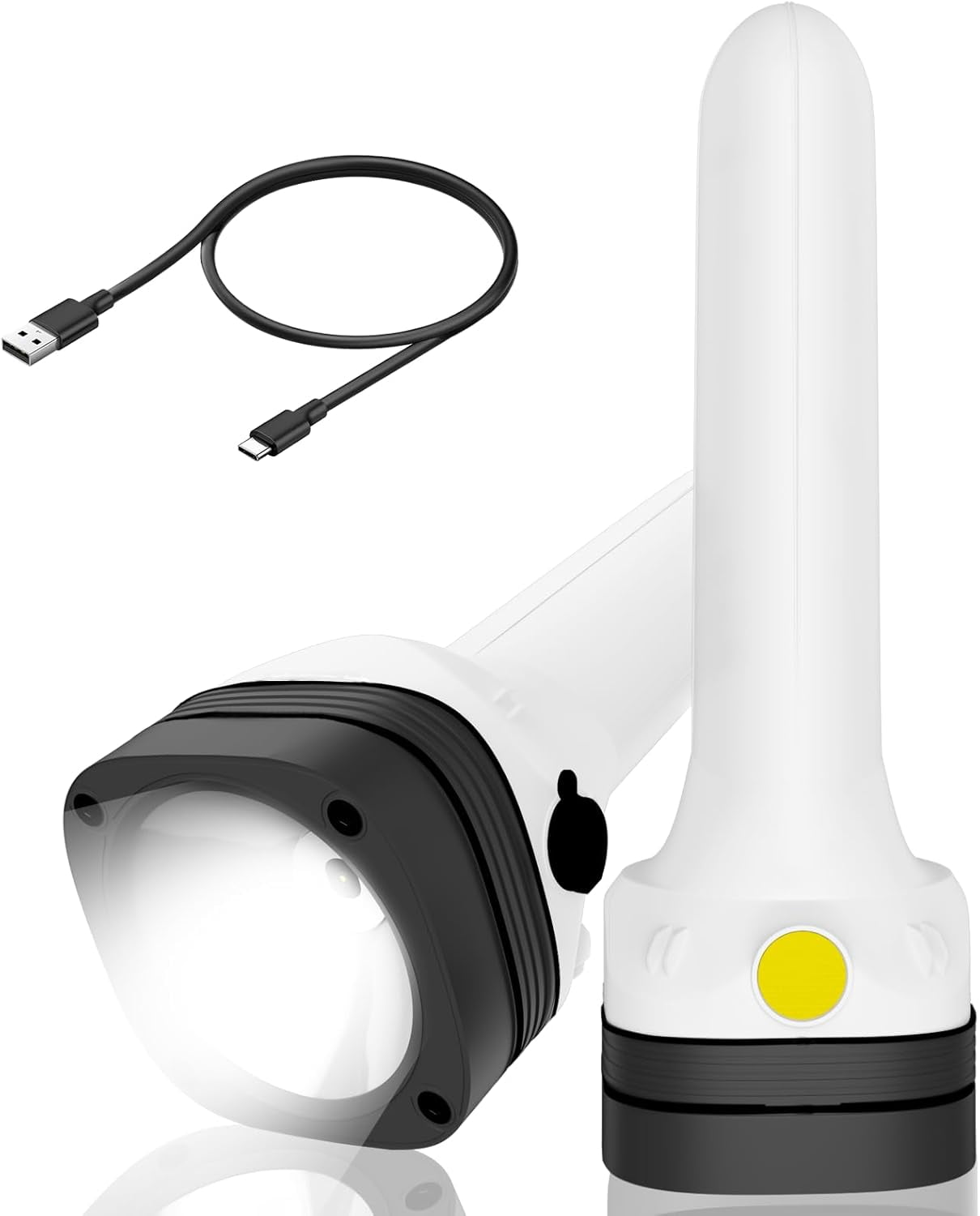 3-in-1 Flashlight: Front Beam, Standing Camp Lantern & Emergency Strobe ...