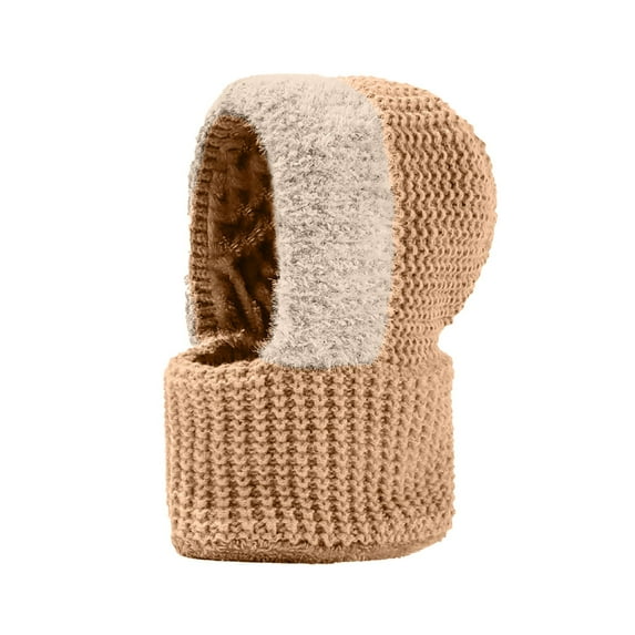 3-in-1 Fleece-Lined Balaclava Hat, Integrated Scarf and Mask Winter ...