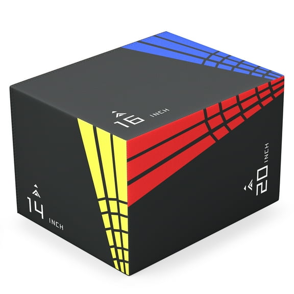 3 in 1 Non-Slip Wooen Plyo Box, Step Up Box for Workout, Plyometric ...