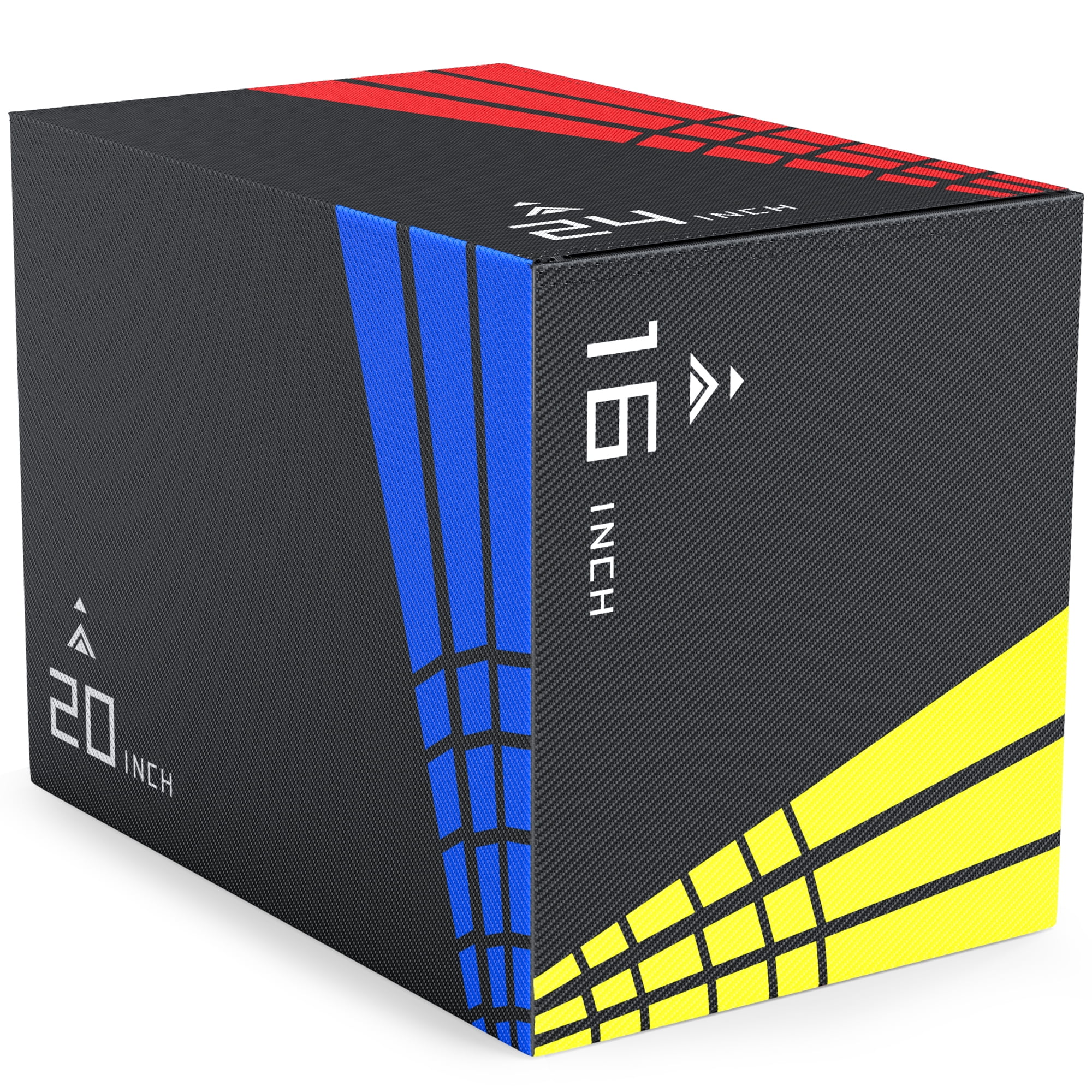 3-in-1 Foam Plyometric Jump Box, Non-Slip Jump Box for Jump Exercise ...