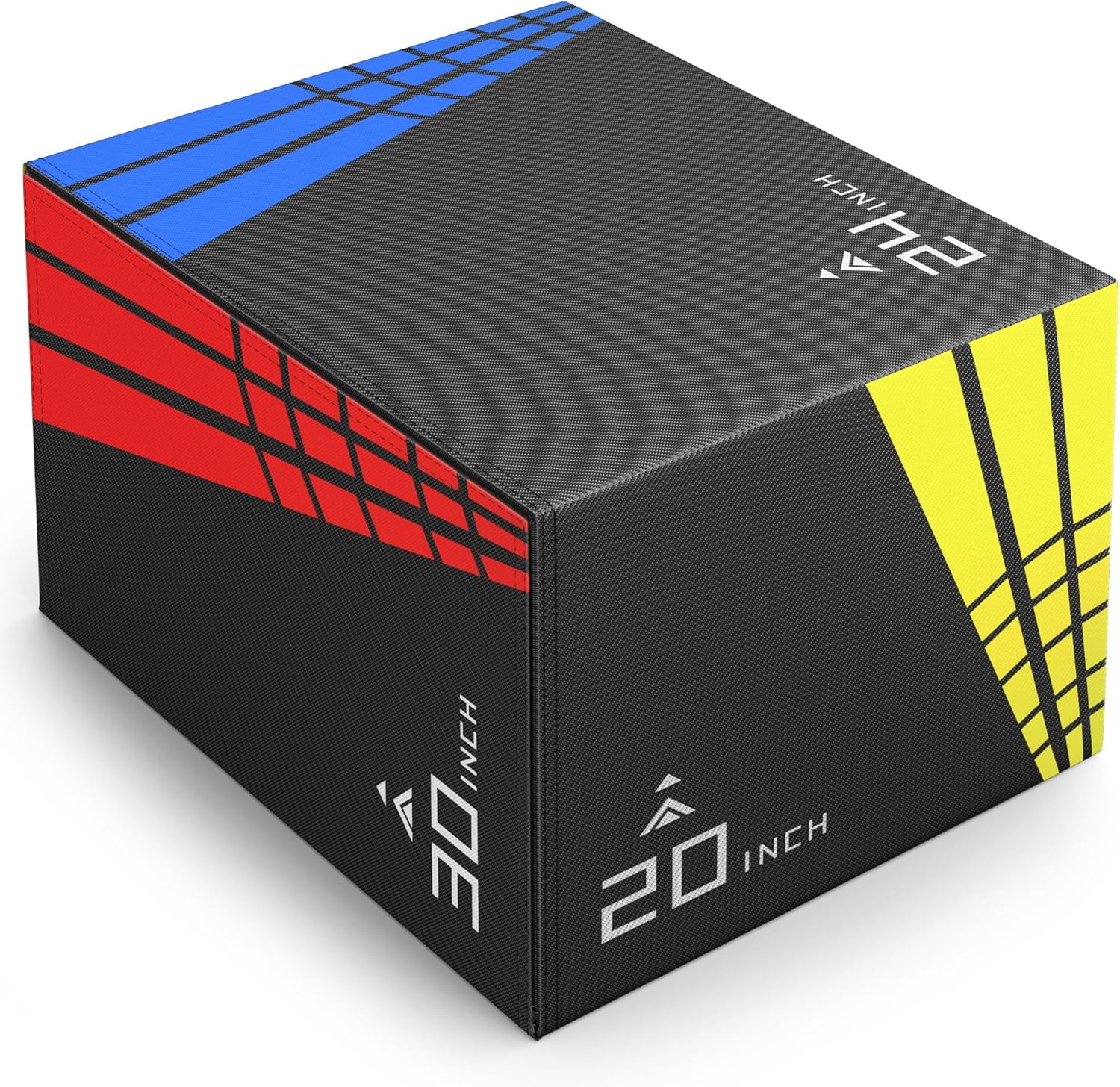 3-in-1 Foam Plyometric Jump Box, Non-Slip Jump Box for Jump Exercise ...