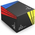 3-in-1 Foam Plyometric Jump Box, Non-Slip Jump Box for Jump Exercise ...