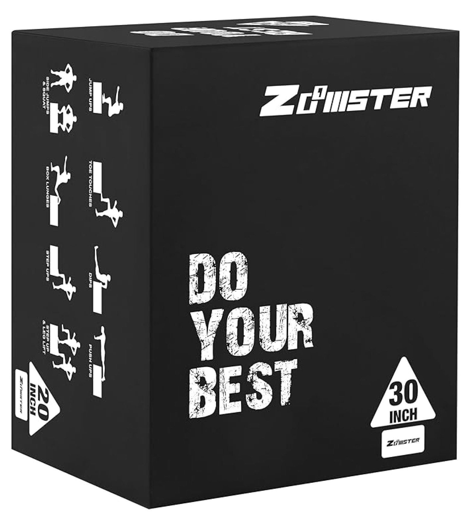 3-in-1 Foam Plyometric Jump Box for Home Gym Jump Training, HIIT, MMA ...