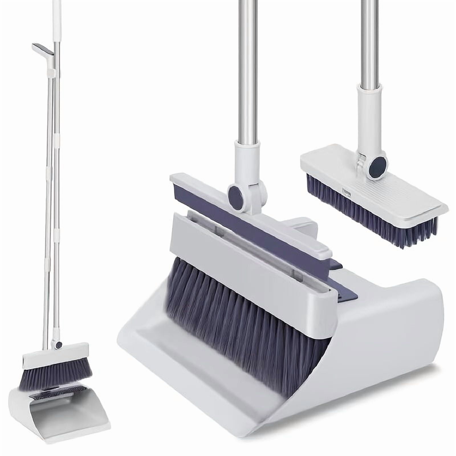 3-in-1 Foldable Broom Mop Combo Set - Lightweight Compact Home Office ...