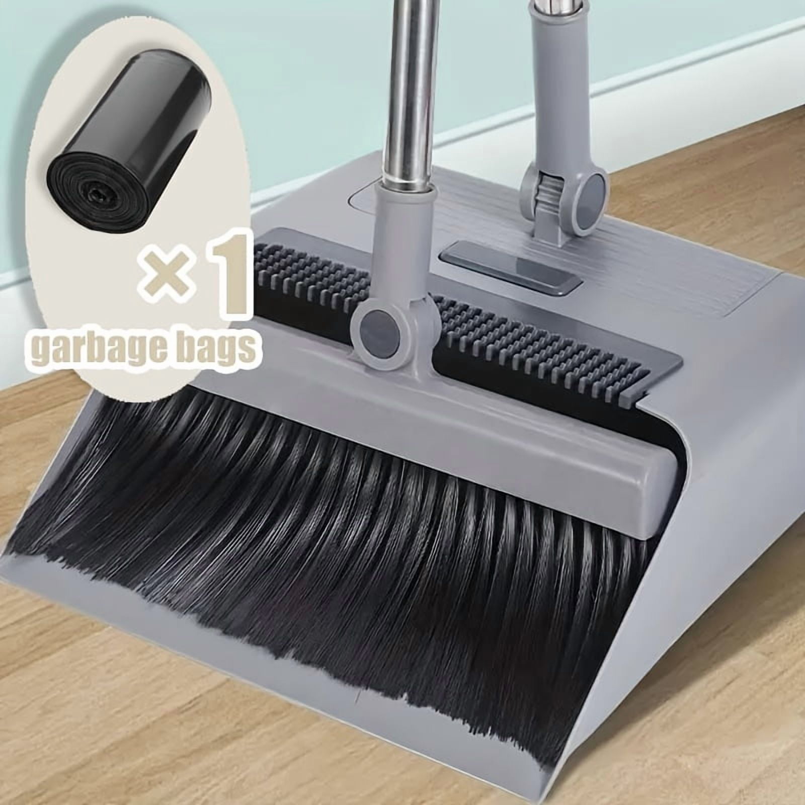 3-in-1 Foldable Broom Mop Set | Dustpan Combination & Flexible Design | Efficient for Home ...