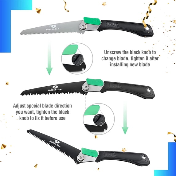 3 in 1 Folding Saw, Pruning Hand Saw with Wood, Metal and PVC Blade ...