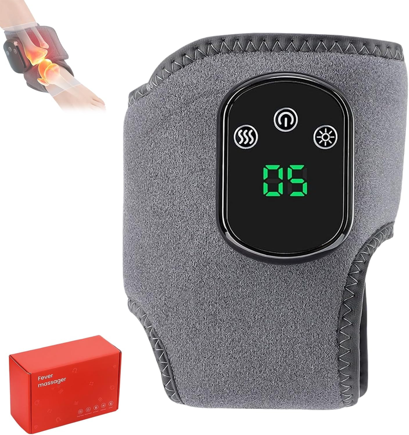 3-in-1 Foot Massager, LCD Screen Display Massage Wireless & Portable with 3 Vibration Mode, 5 ...