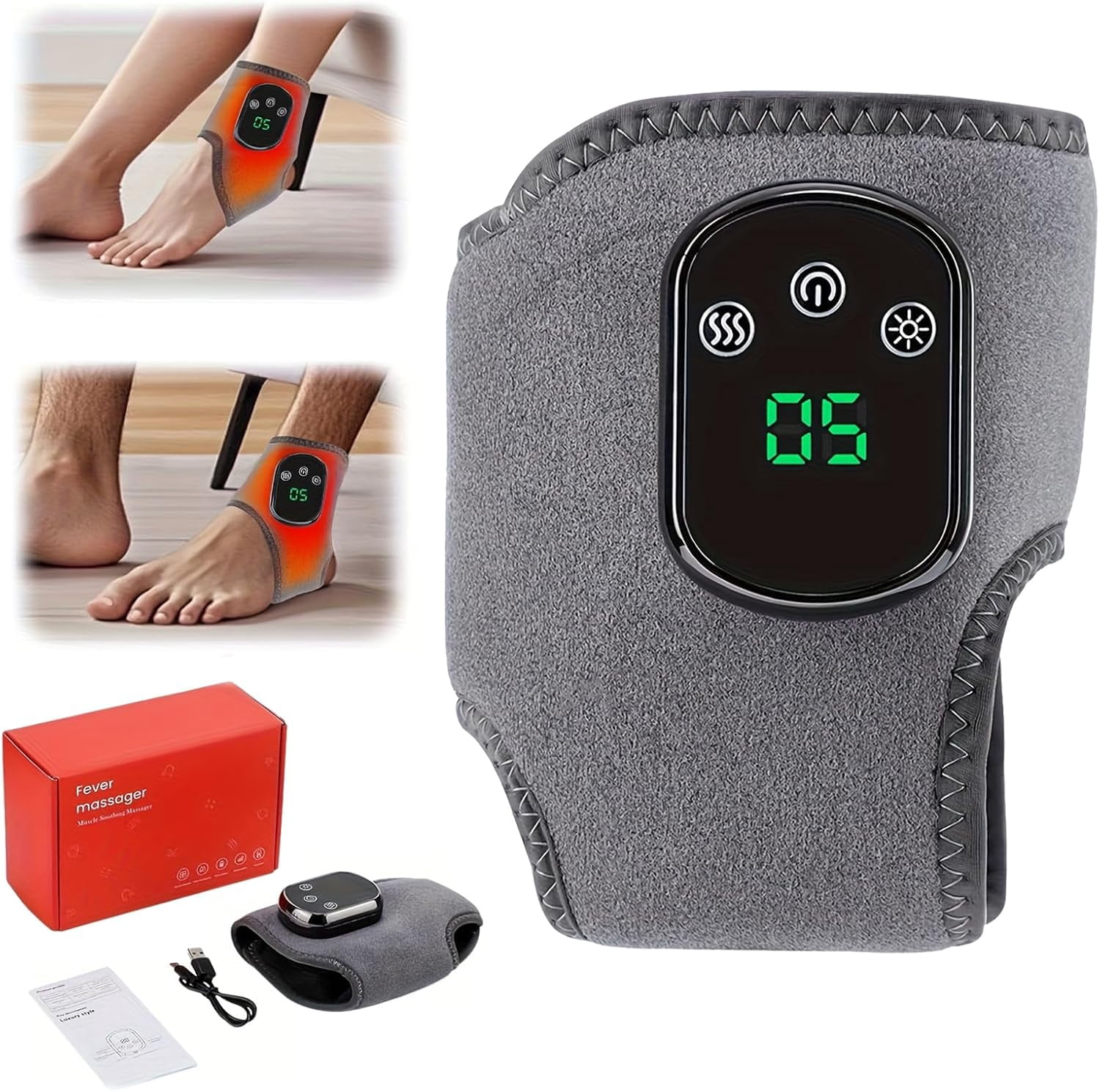 3-in-1 Foot Massager - A triple foot massager combining pressing and ...