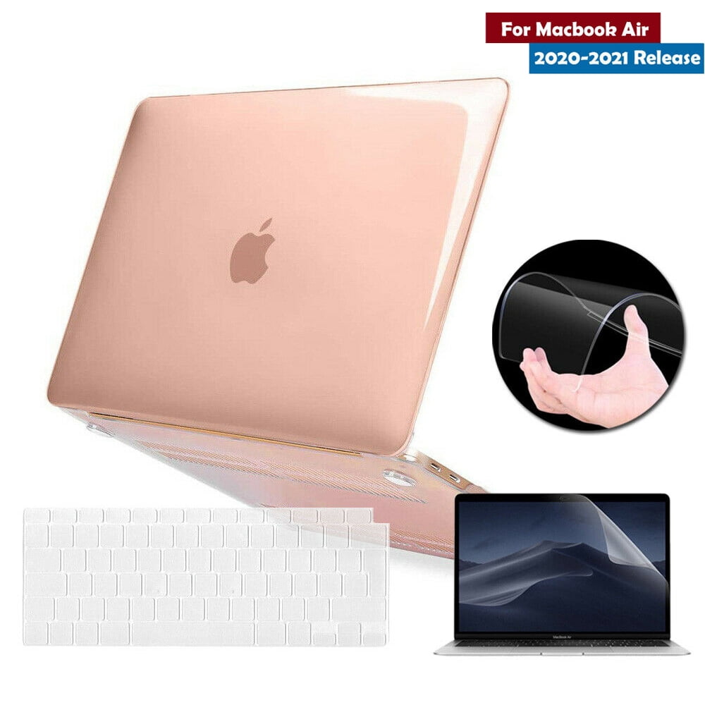 3 in 1 For MacBook Air 13 Inch Hard Case Cover, Crystal Clear Shell ...
