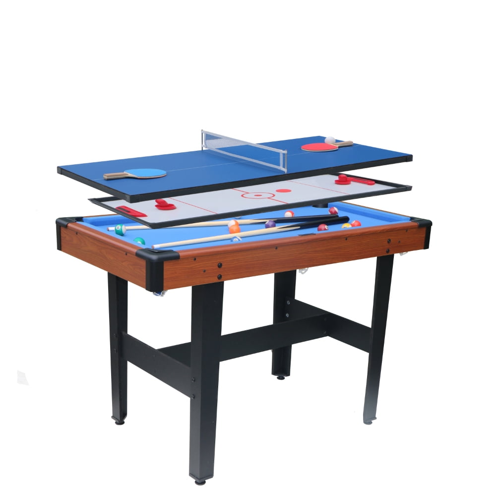 3-in-1 Game Table Pool Tennis Hockey Combo Desk - Walmart.com