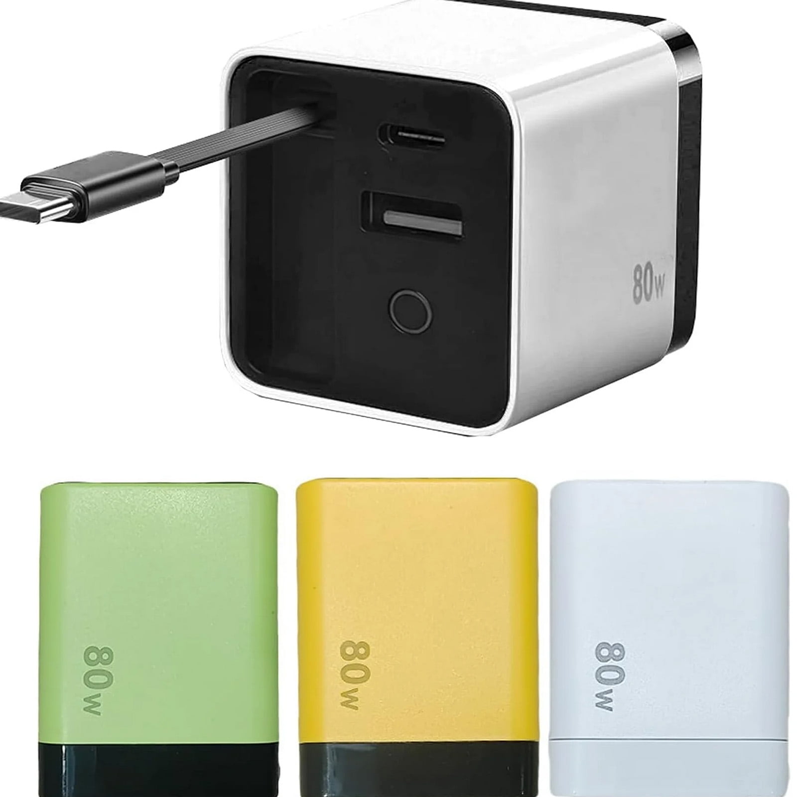 3 in 1 Gan Charger, Scalable 80W MAX Fast Charger Module with Type-C ...