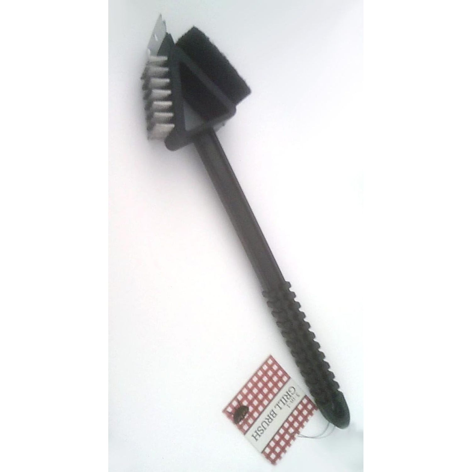 3-in-1 Grill Brush - Brush, Scraper and Scrub Pad in One Tool - Walmart.com