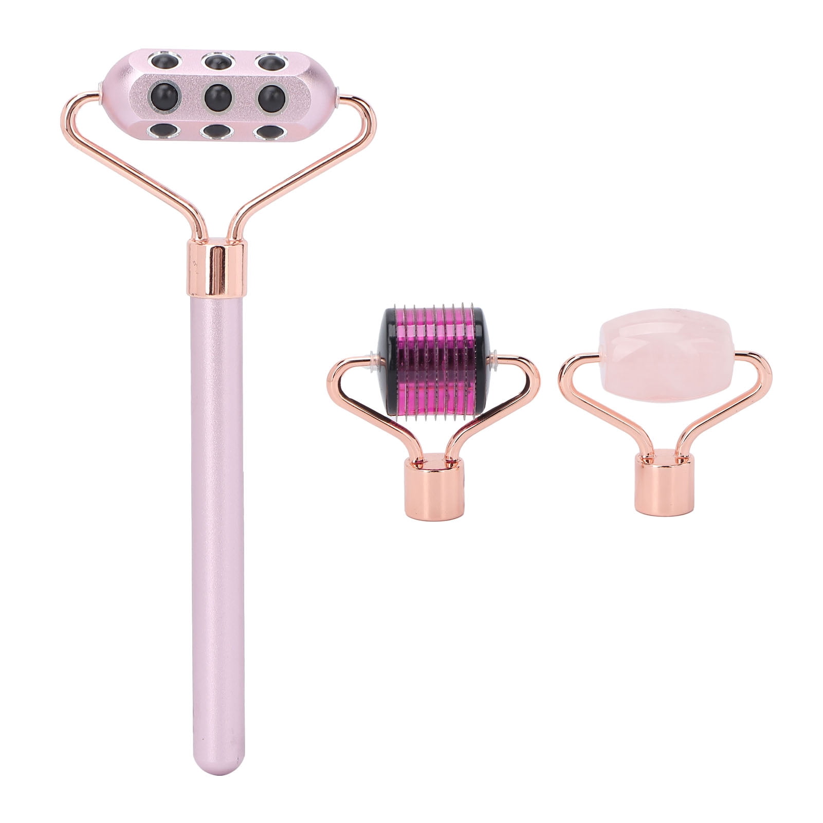 3 in 1 Gua Sha Facial Tool Set Facial Titanium Microneedle Roller ...