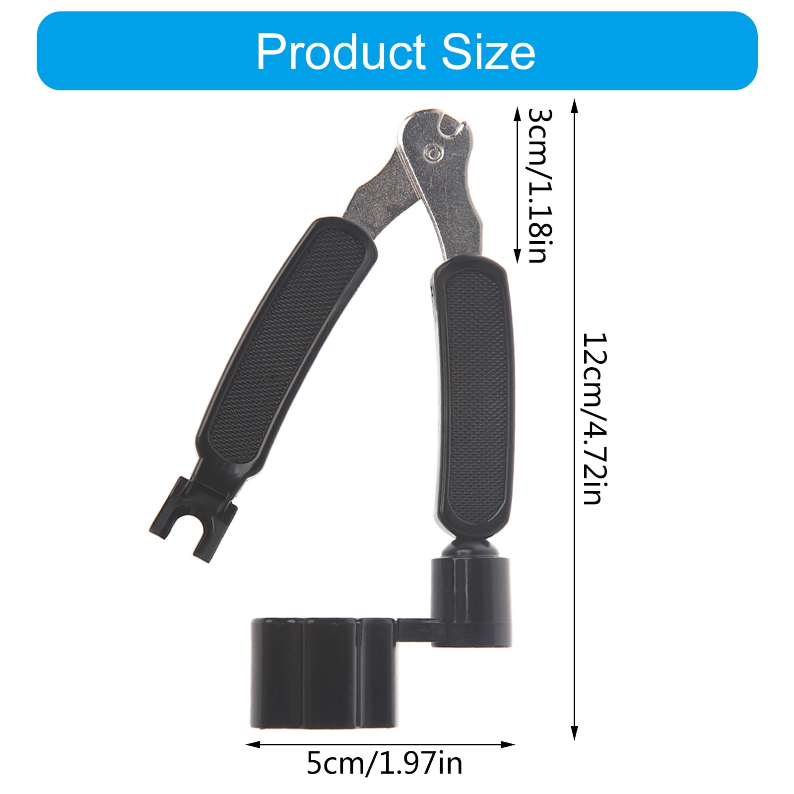 3 in 1 Guitar String Winder String Cutter Bridge Pin Puller Repair ...