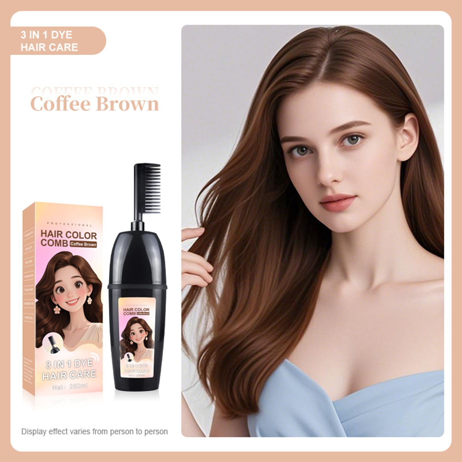 3-in-1 Hair Coloring Comb Applicator, Integrated Brush Tool for at Home ...