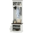 3-in-1 Hall Tree with Shoe Storage, Coat Rack with Bench, Entryway ...