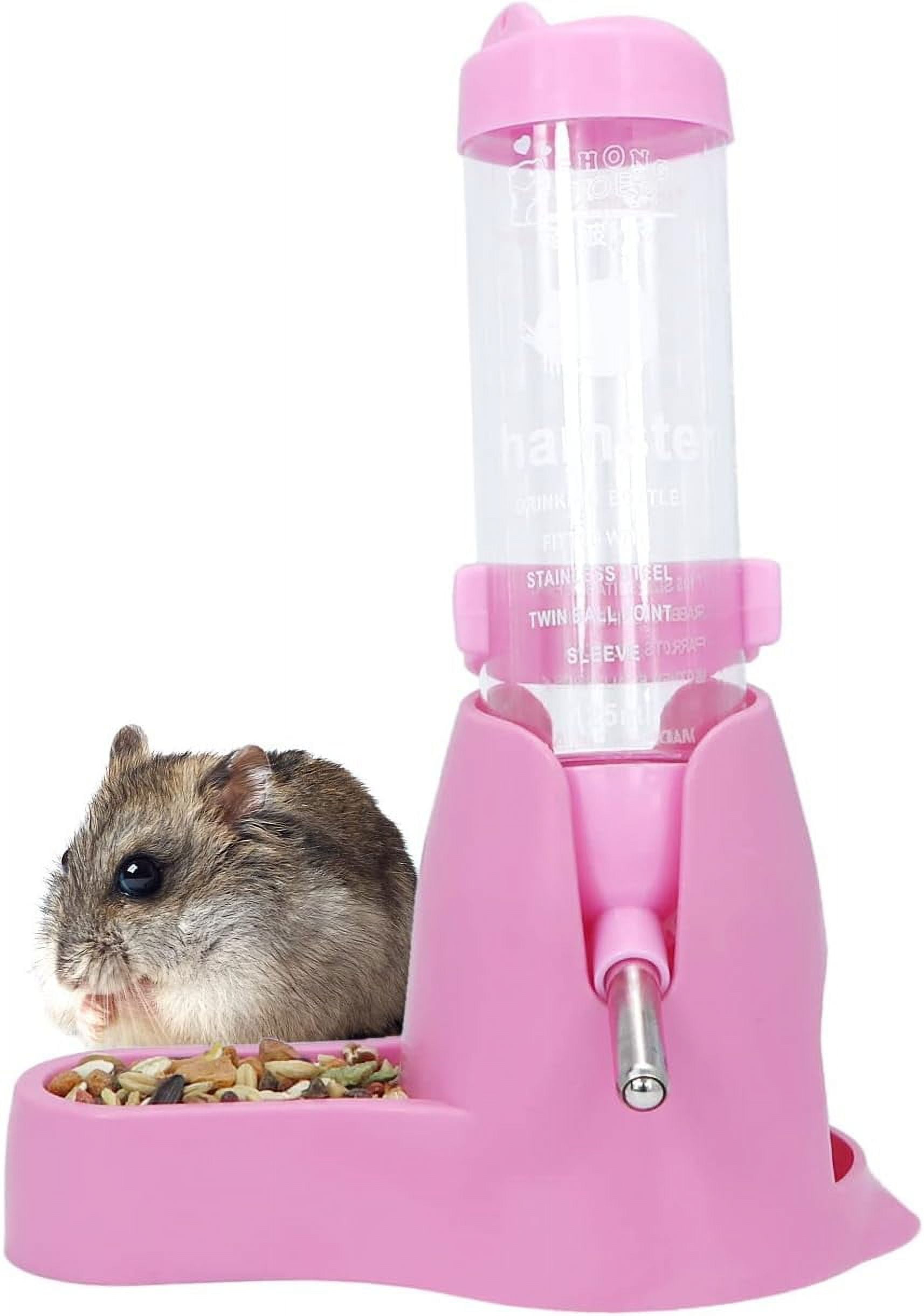 3 in 1 Hamster Hanging Water Bottle Pet Auto Dispenser with Base for ...