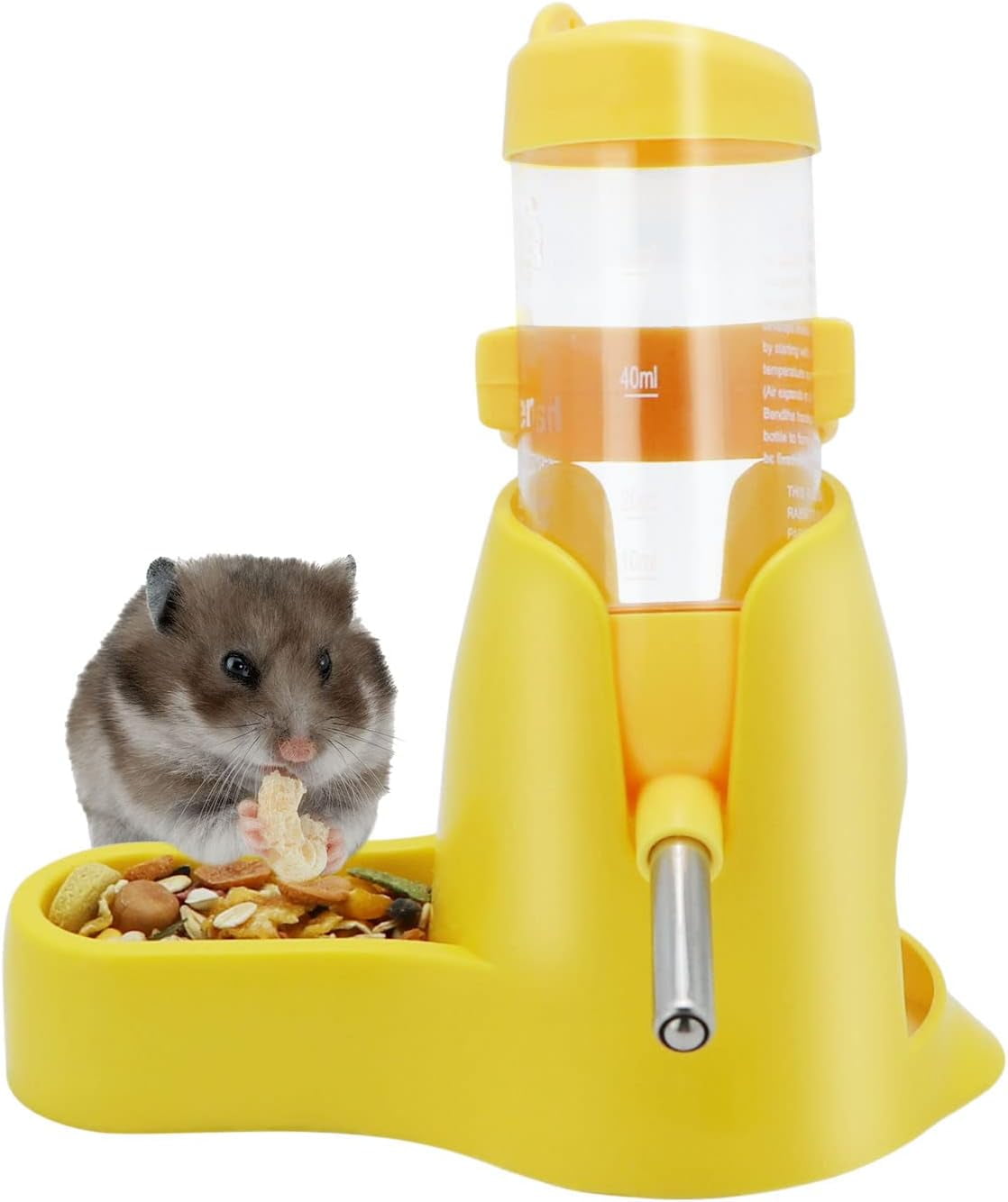 3 in 1 Hamster Hanging Water Bottle Pet Auto Dispenser with Base for ...