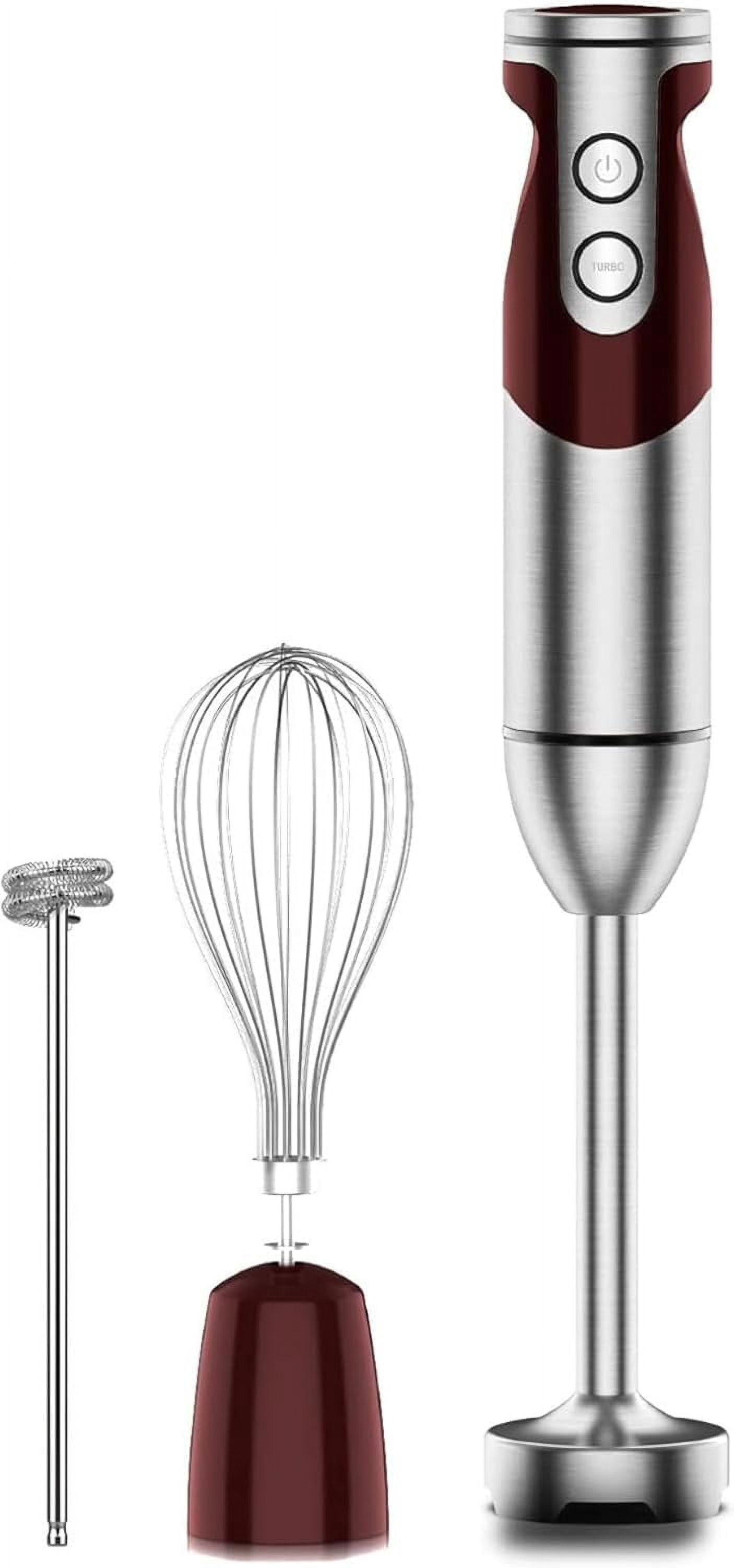 3-in-1 Hand Blender – 12-Speed, Includes Powerful Blender Stick, Whisk ...