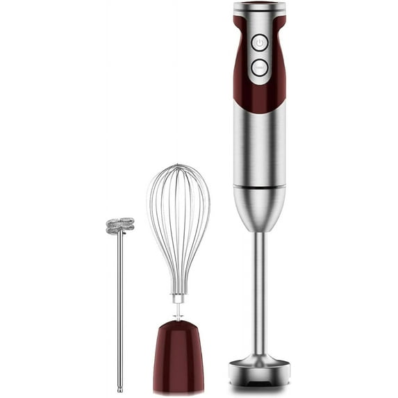 3-in-1 Hand Blender – 12-Speed, Includes Powerful Blender Stick, Whisk ...