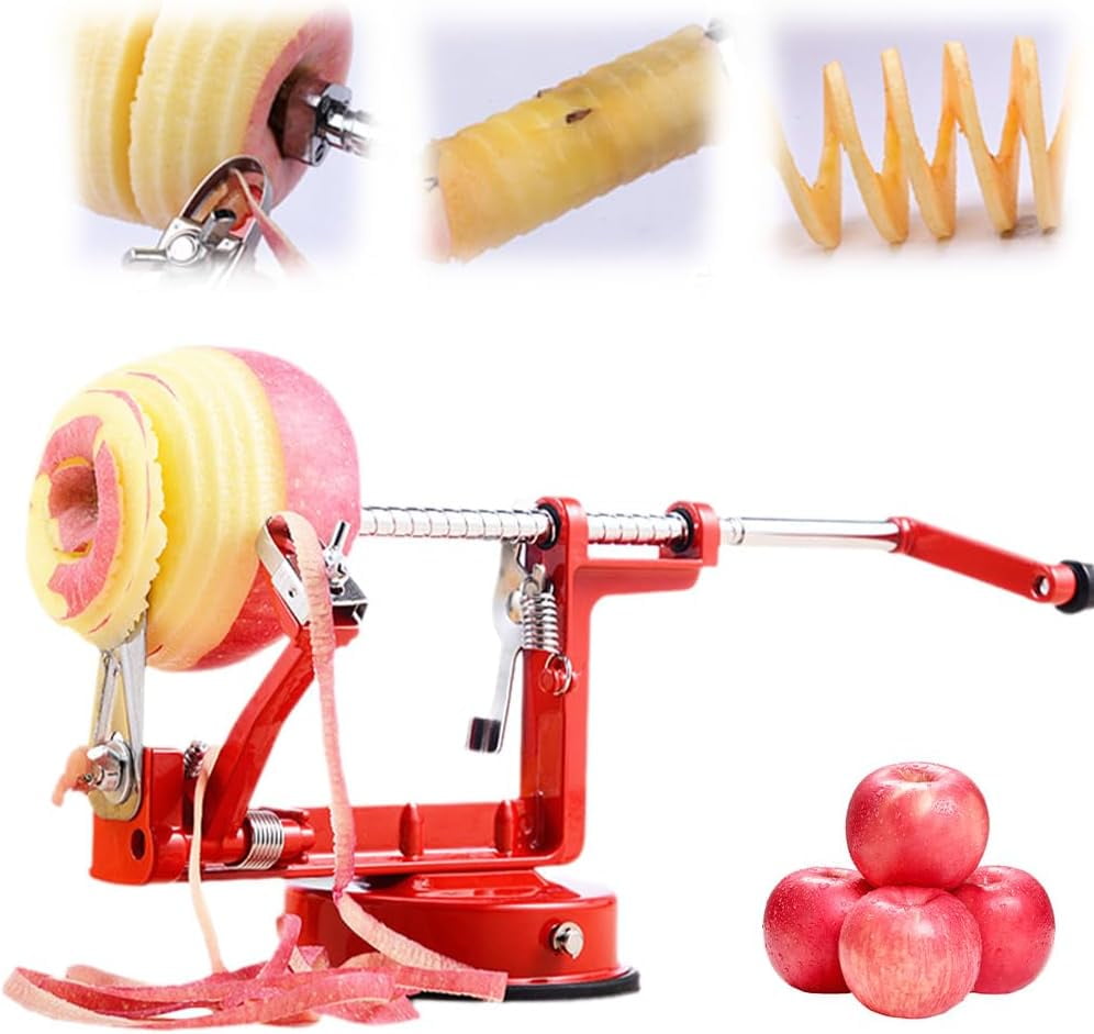 3-in-1 Hand Crank Peeler 2025 New Apple Peeler, Apple Peeler Slicer Corer,Apple Corer and Slicer ...