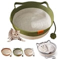 3-in-1 Handwoven Cotton Rope Cat Bed, Scratch Pad & Lounge for Indoor ...