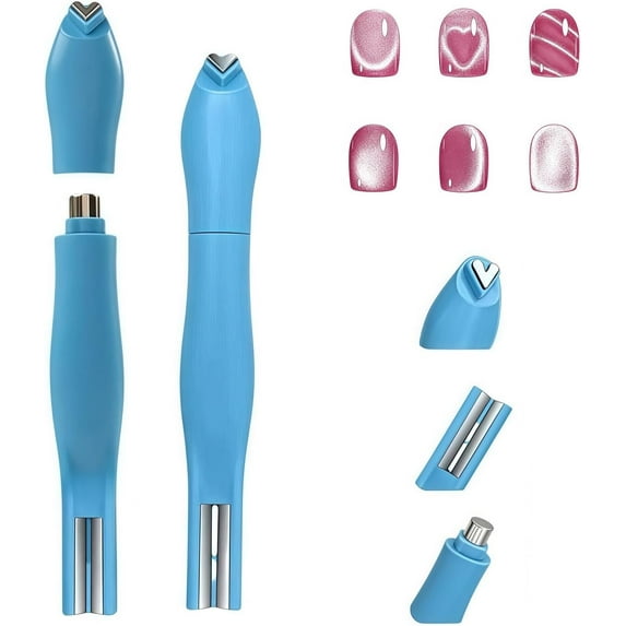 3-in-1 Heart Shape Round Line Shape Nail Art Magnet Pen - Heart, Round ...