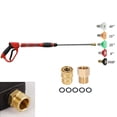 3-in-1 High Pressure Water Spray Gun with 1/4in Quick Connect Extension ...