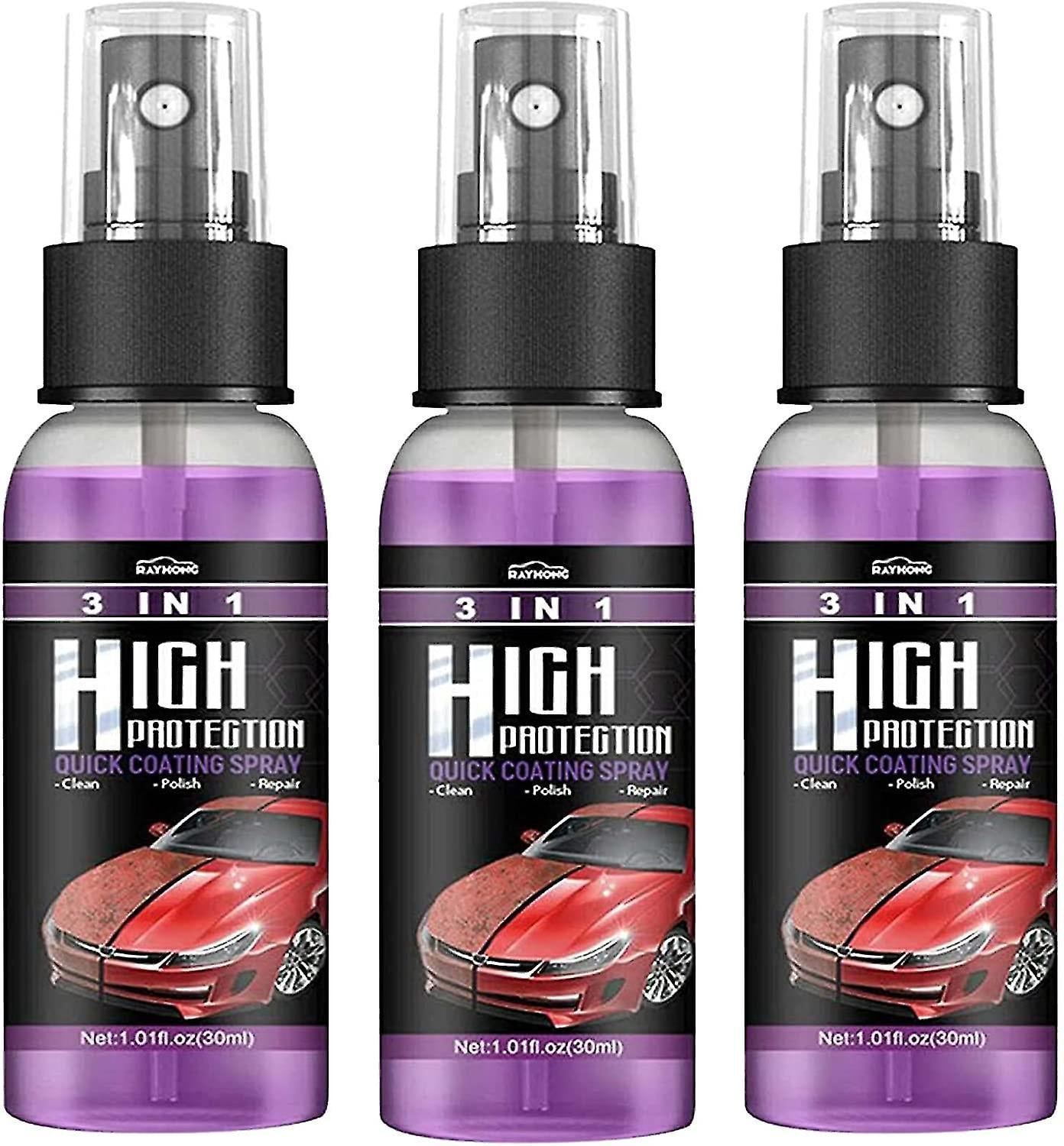 3-in-1 High Protection Quick Car Coating Spray, Car Paint Repair Car ...
