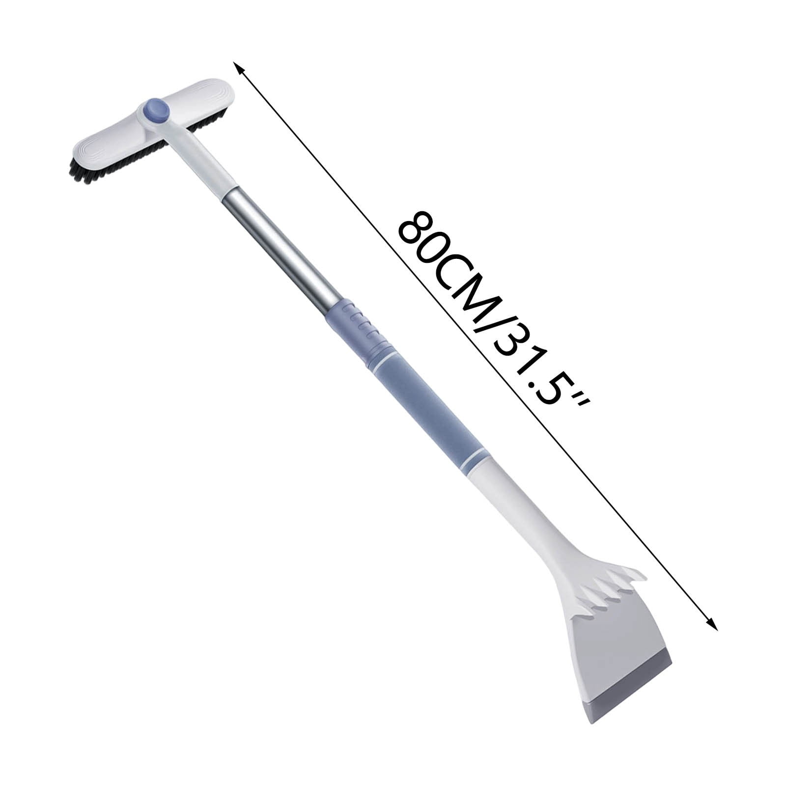 3-in-1 Ice Scraper and Snow Brush for Car, Extendable Windshield Snow ...