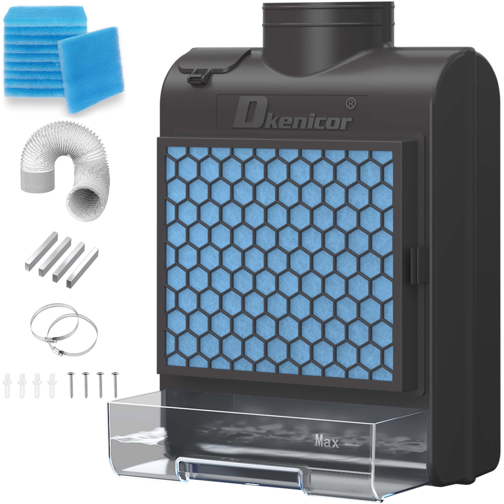 3-in-1 Indoor Dryer Vent Kit, Stainless Steel Screen Filter with 10 Pcs ...