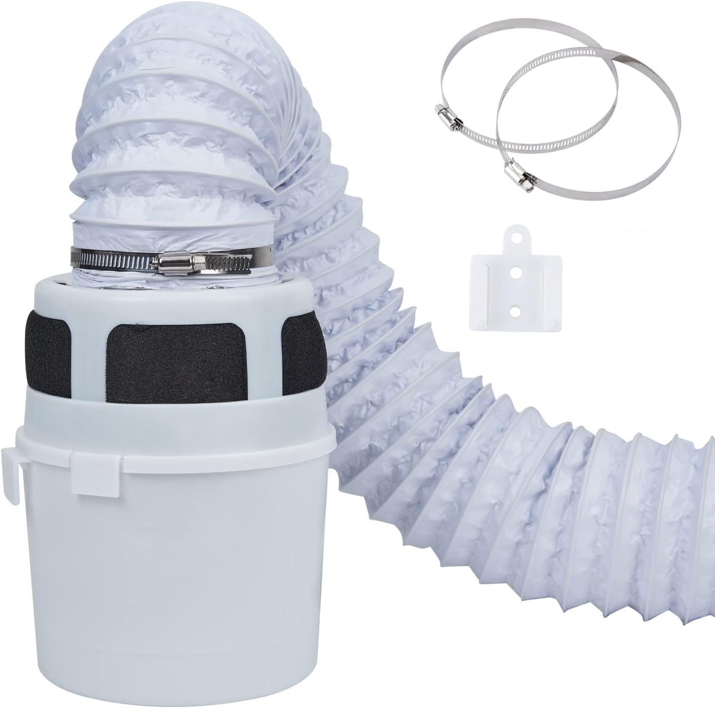 3 in 1 Indoor Dryer Vent Kit with Filter Bucket for Electric Dryers ...