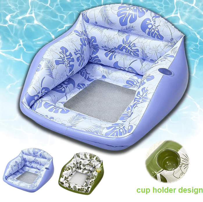 3-in-1 Inflatable Pool Lounge Chair, 35"* 34" 2026 New Adult Water Sofa ...