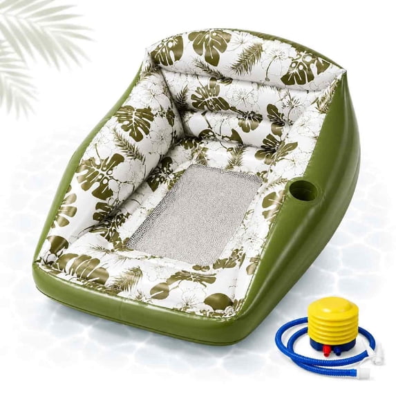 3-in-1 Inflatable Pool Lounge Chair for Adults, U-Shaped Water Sofa ...