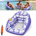 3-in-1 Inflatable Pool Lounge Chair,U-Shaped Water Inflatable Floating ...
