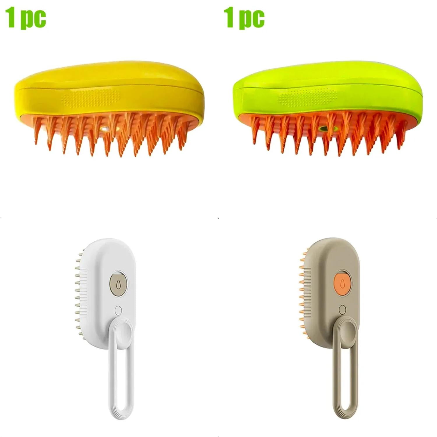 3-in-1 Innovative Pet Grooming Brush with Steamy Massage Comb ...
