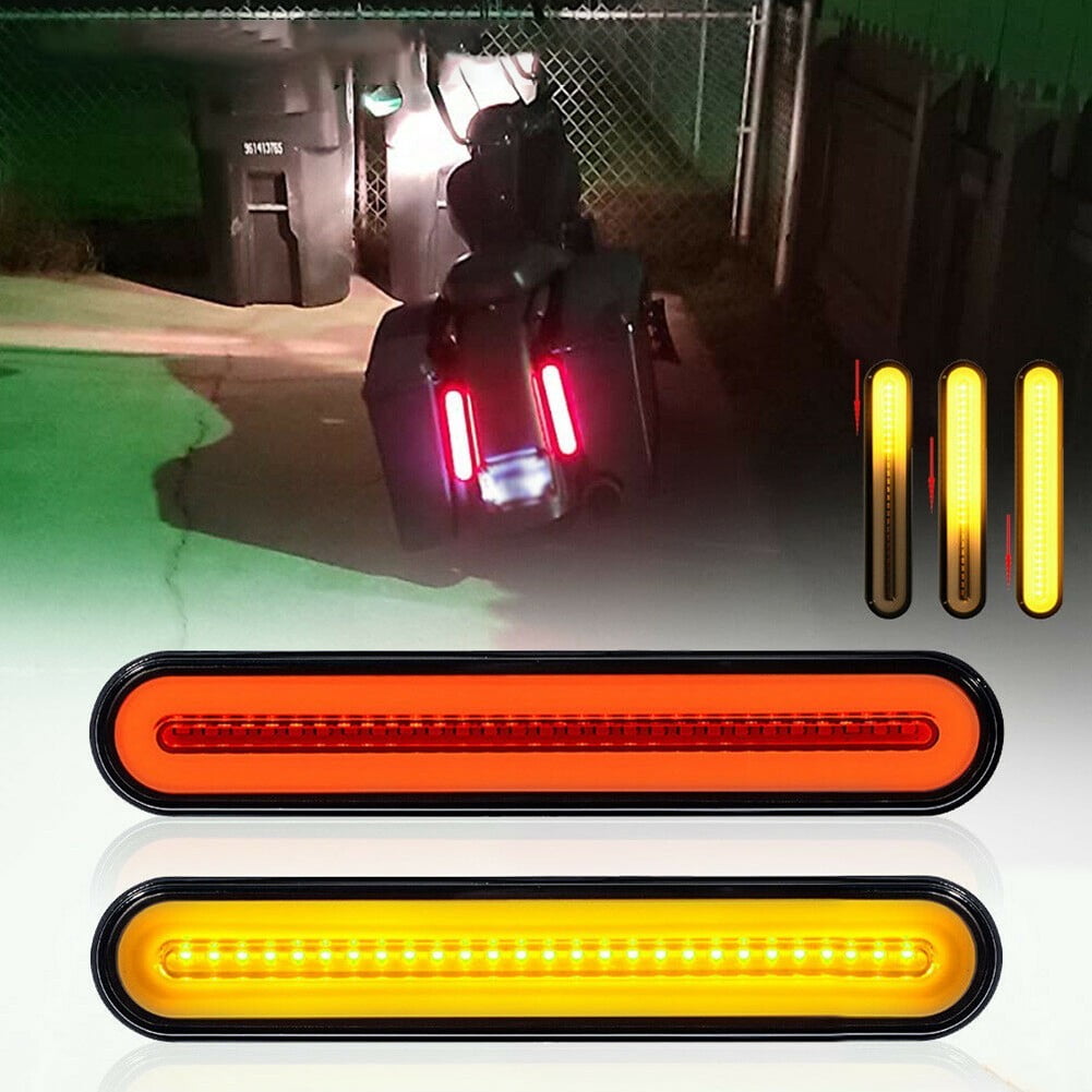 3 in 1 Led Rear Fender Bagger Filler Panel Brake Turn Lights for ...