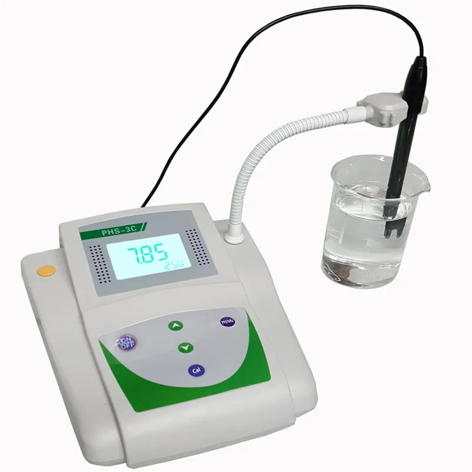 3 in 1 Lab Benchtop Water pH mV Meter Tester PH Value Analyzer ...