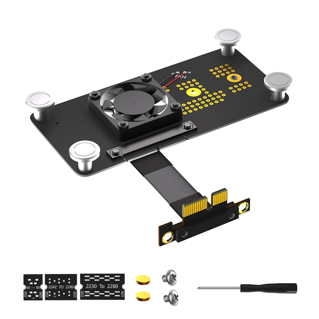 3 in 1 M.2( NGFF) NVME Key M SSDs to PCIE 1X Extension Cable with ...