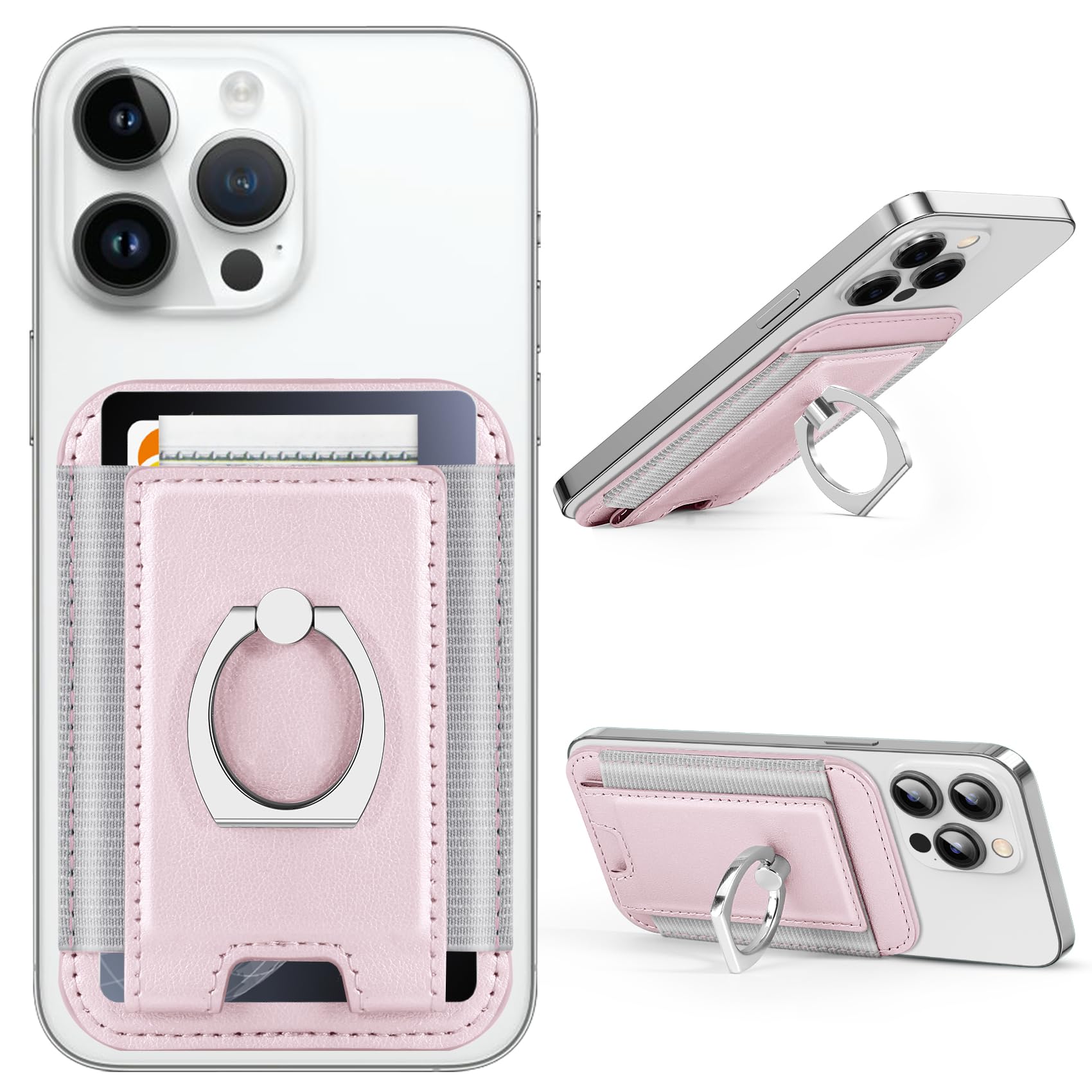 3-in-1 Magnetic Phone Wallet with Ring - Secure and Stylish Cell Phone ...